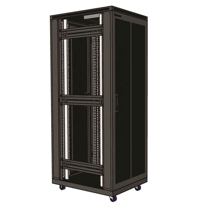 Tủ rack 36U UNR 36UD800-2CL 2 cửa lưới mẫu mới