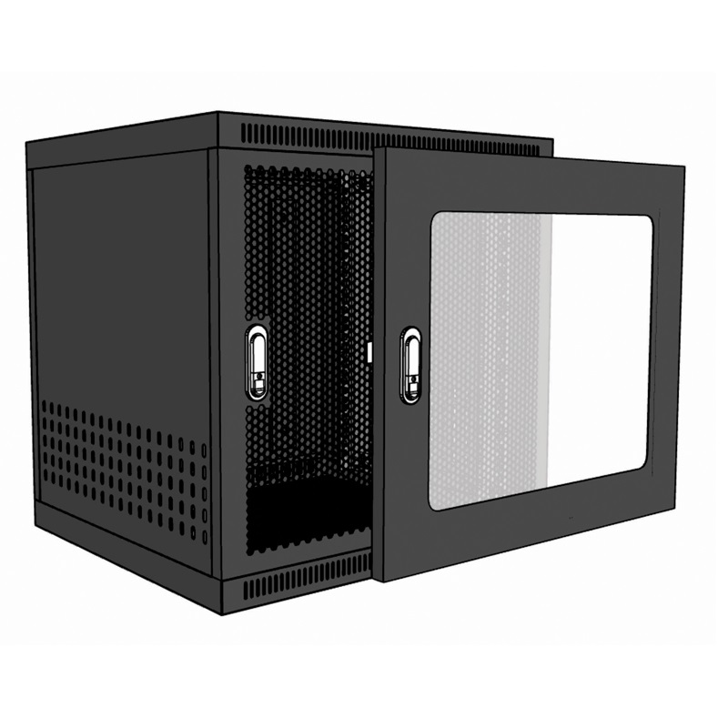 Tủ rack treo tường 10U UNR N10U-D500 TT kiểu dáng mới