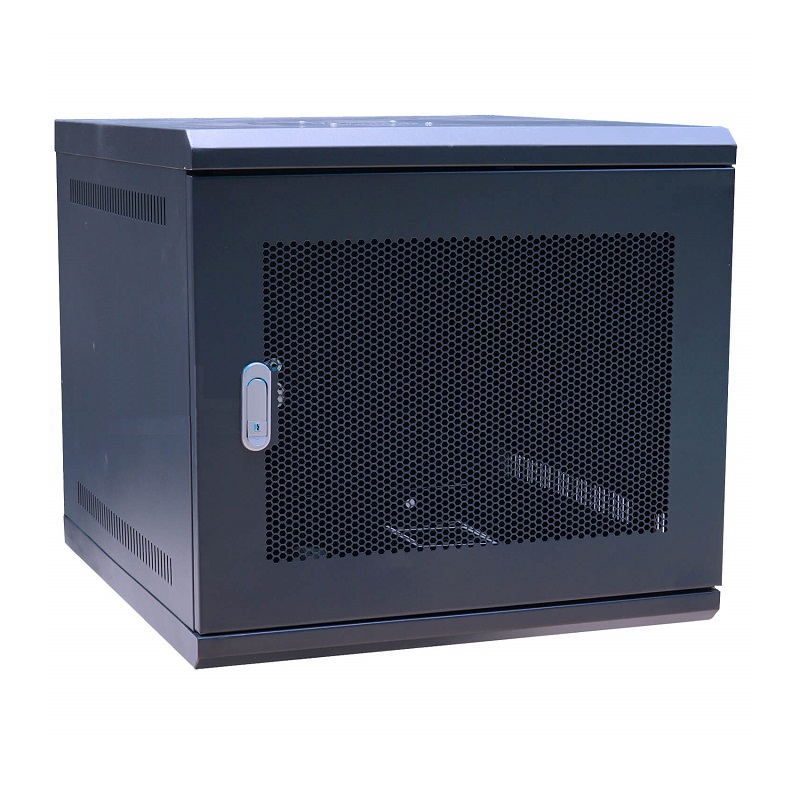 Tủ Mạng 9U Treo Tường D450 Cửa Lưới, Màu Đen-TMC Rack 19” TM945WBN-B