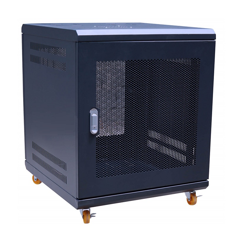 Tủ Rack TMC 12U Sâu D600 Màu Đen Cửa Lưới TM126BN-B