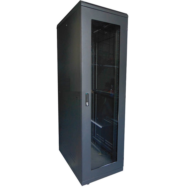 Tủ Rack TMC 19 inch 42U Sâu D1000 Màu Đen Cửa Kính TM4210BG-B